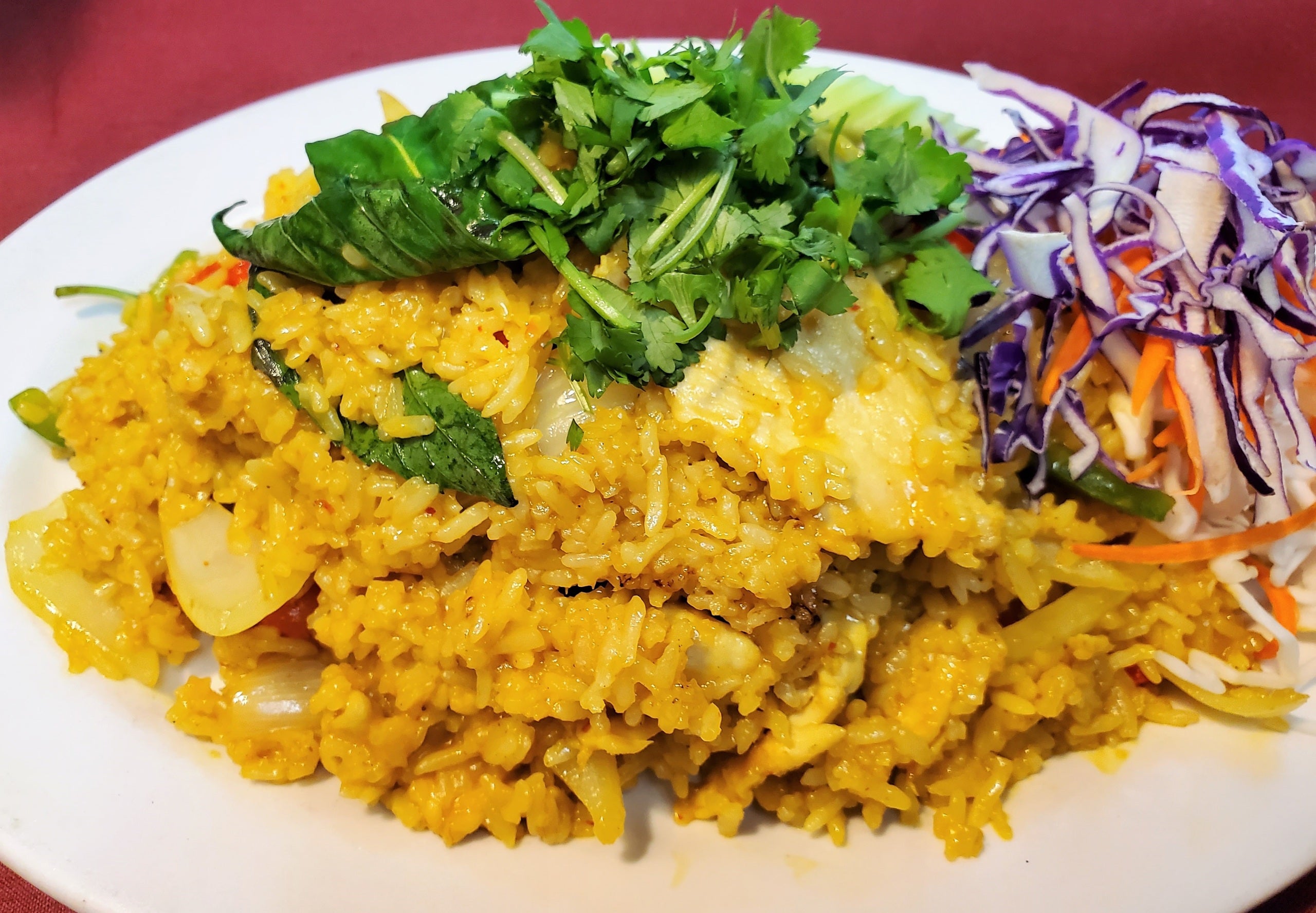 Yellow Curry Fried Rice (mild*) | Sweet Basil Thai Cuisine