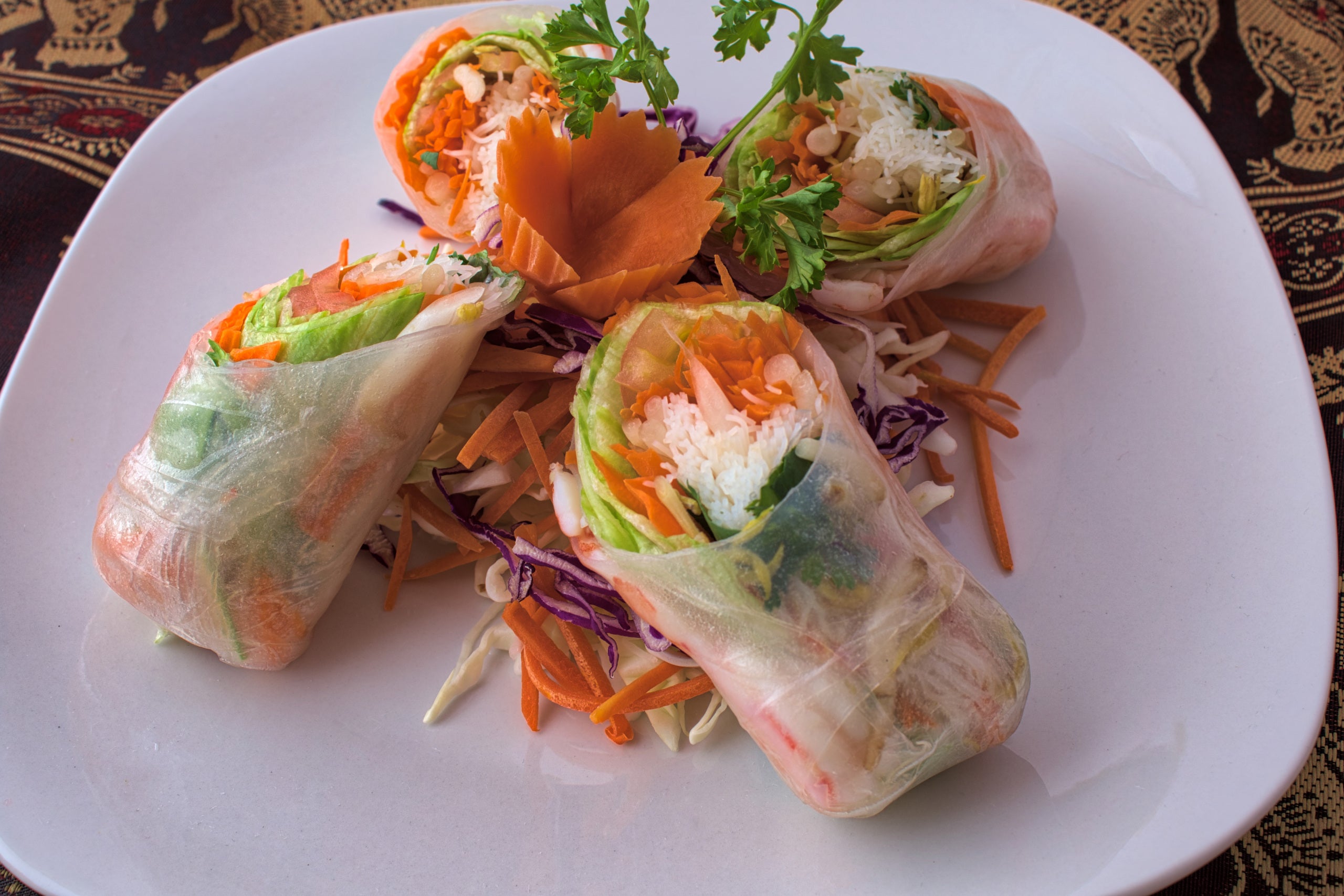 Shrimp Spring Rolls | Sweet Basil Thai Cuisine